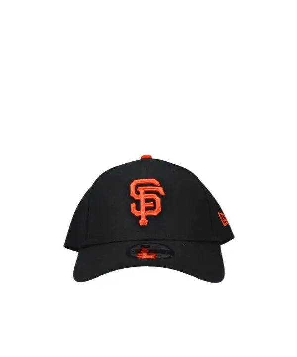 New Era Contrasting Logo Baseball Cap - Black