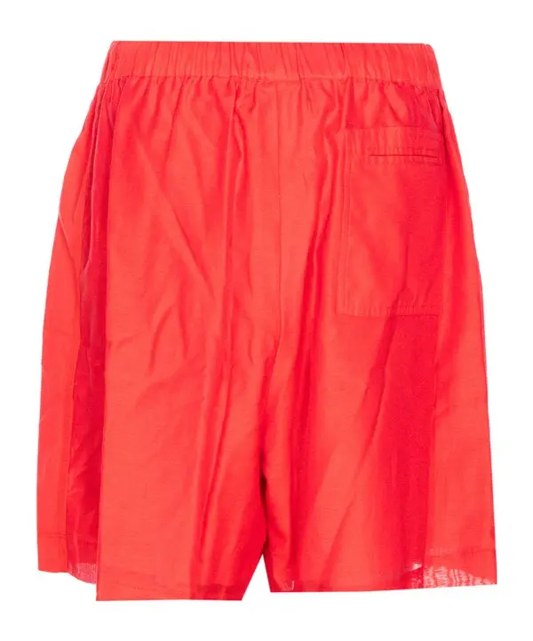 Pinko Logo Patch Wide Leg Bermuda Shorts