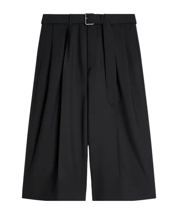 Dries Van Noten Belted Pleated Shorts