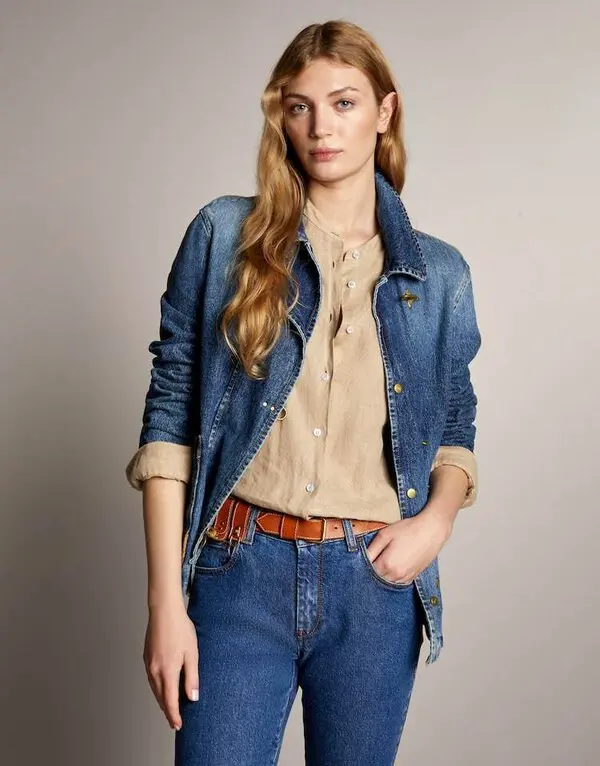 FAY Hook-closure Denim Jacket