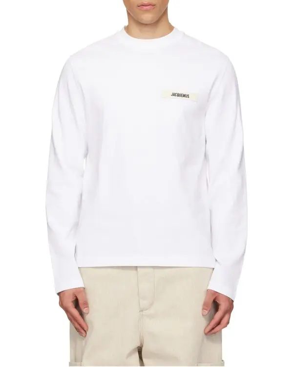 Jacquemus Le T-shirt Gros Grain Crewneck T-shirt - White