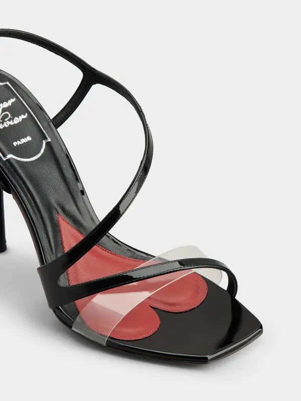 ROGER VIVIER I Love Vivier" Pvc And Patent Leather Sandals