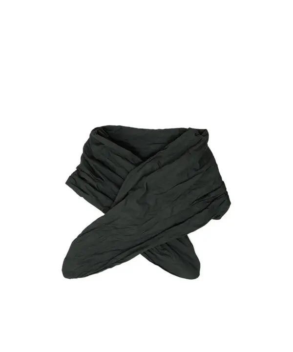 TOTEME Crinkled Draped Scarf - Black
