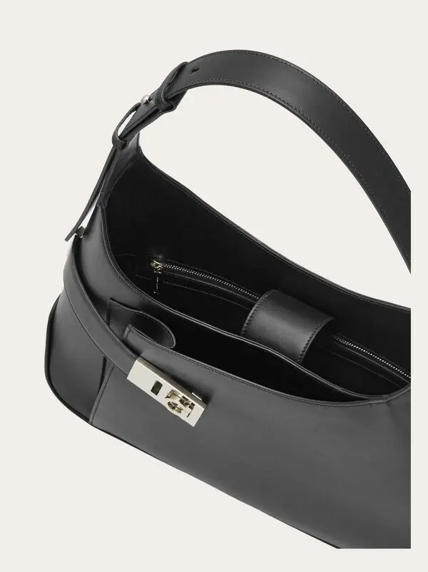 FERRAGAMO Gancini Buckle Hobo Bag