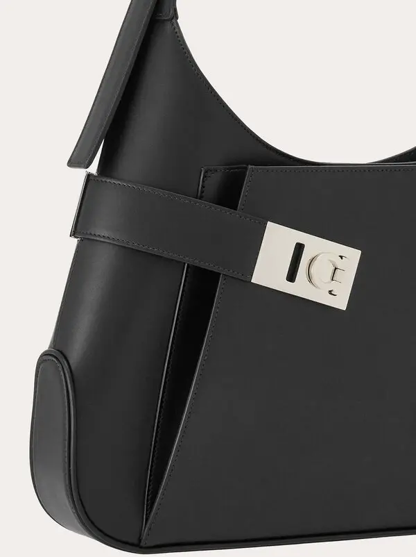 FERRAGAMO Gancini Buckle Hobo Bag