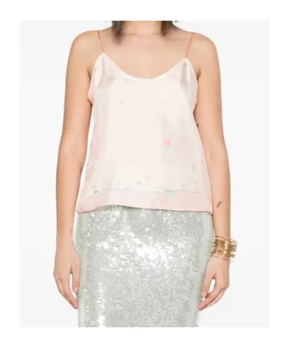 FORTE_FORTE Shell-print Silk Camisole