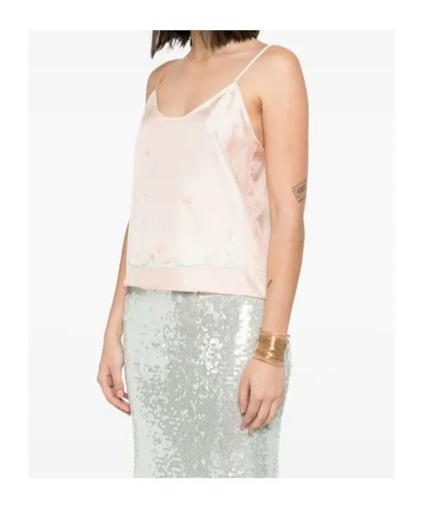 FORTE_FORTE Shell-print Silk Camisole