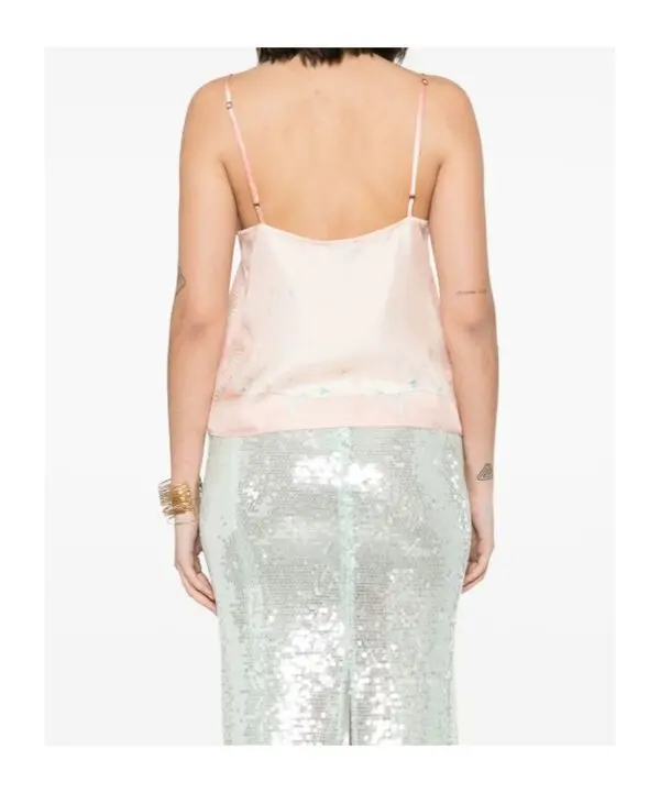 FORTE_FORTE Shell-print Silk Camisole