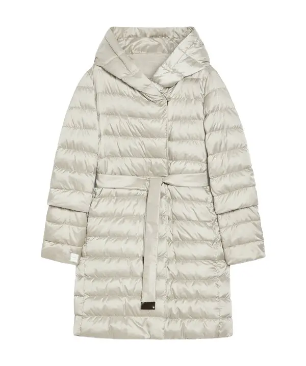 Max Mara Novef Quilted Down Coat - Nude