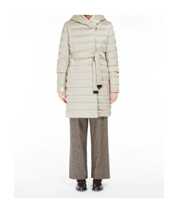 Max Mara Novef Quilted Down Coat - Nude