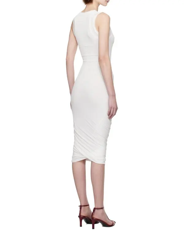 JIL SANDER Crewneck Sleeveless Midi Dress