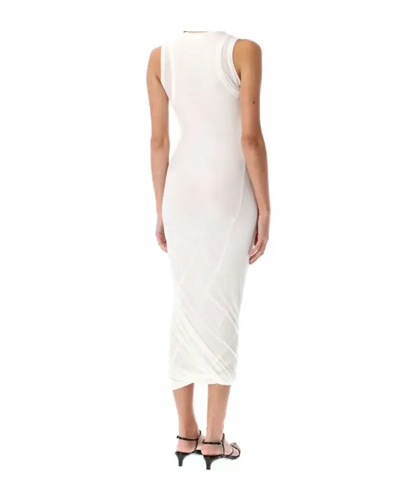 JIL SANDER Crewneck Sleeveless Midi Dress