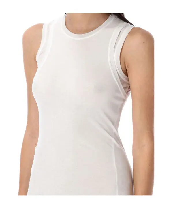 JIL SANDER Crewneck Sleeveless Midi Dress