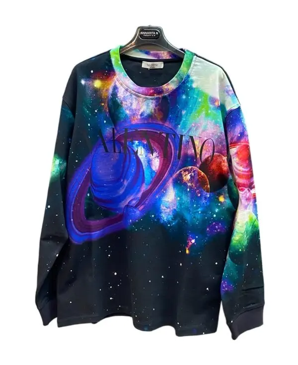 Valentino Garavani Vltn Logo Printed Hoodie