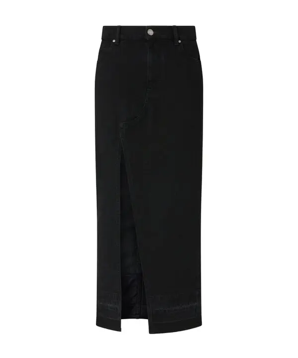 Pinko Long Slit Denim Skirt
