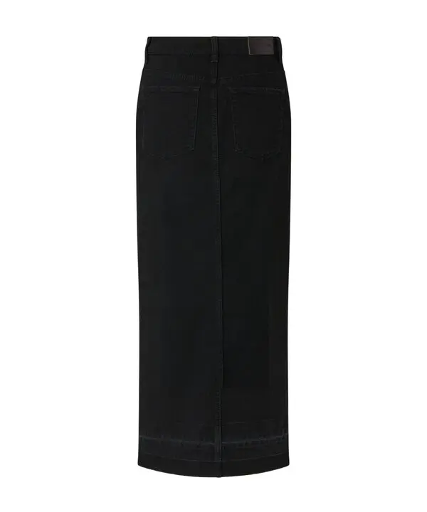 Pinko Long Slit Denim Skirt