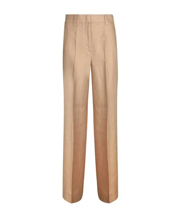 Incotex High-waist Wide-leg Tailored Pants - Beige