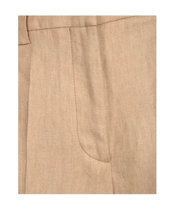 Incotex High-waist Wide-leg Tailored Pants - Beige