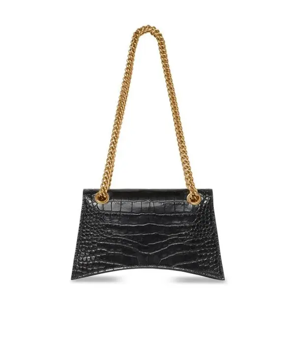 Balenciaga Crush Small Shoulder Bag - Black