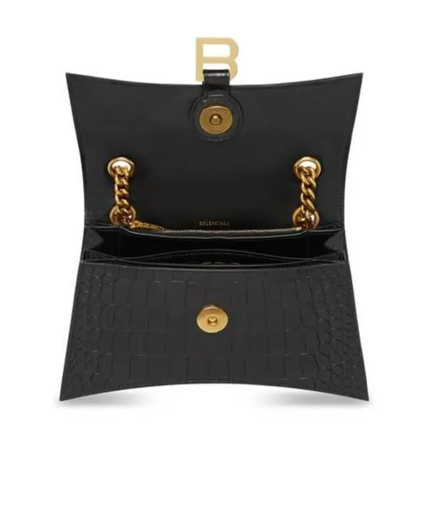 Balenciaga Crush Small Shoulder Bag - Black