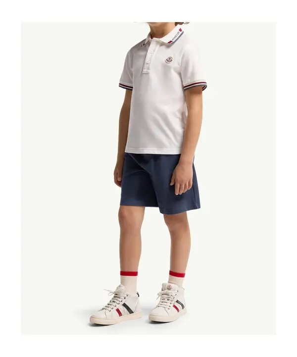 Moncler Tricolour-trimmed Piquet Set