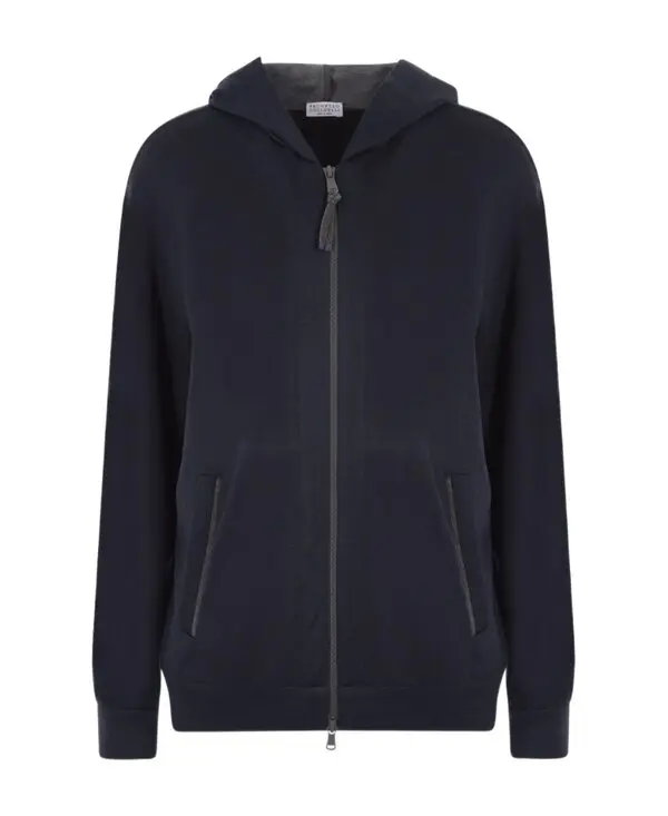Brunello Cucinelli Zipped Long Sleeved Hoodie