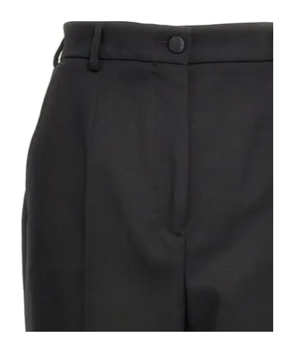 Dolce & Gabbana Tailored Trousers With Cuffed Hem