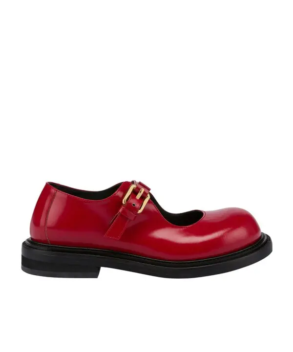 Moschino Round-toe Buckled Loafers