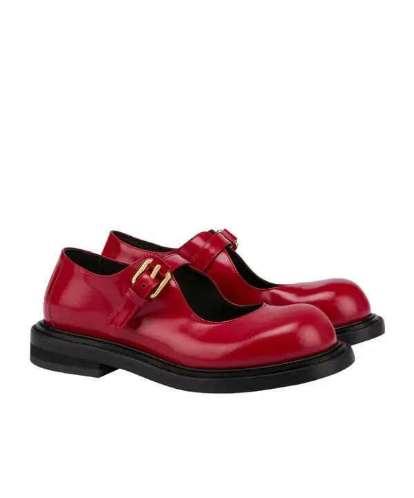 Moschino Round-toe Buckled Loafers