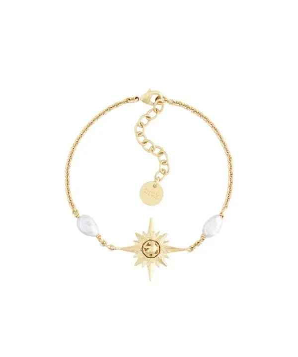Dior Rêve D'infini Bracelet With Freshwater Pearls And Star Motif - Yellow