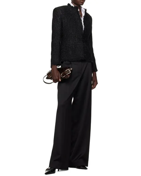 Givenchy Pleat Tailored Trousers - Black