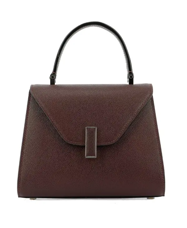 VALEXTRA Iside Foldover Mini Top Handle Bag - Deep Red
