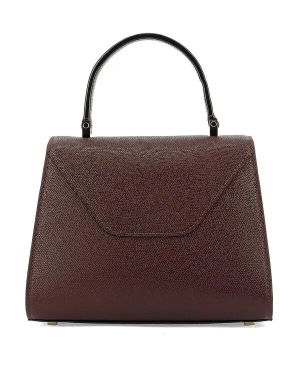 VALEXTRA Iside Foldover Mini Top Handle Bag - Deep Red