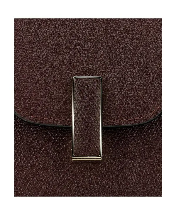 VALEXTRA Iside Foldover Mini Top Handle Bag - Deep Red