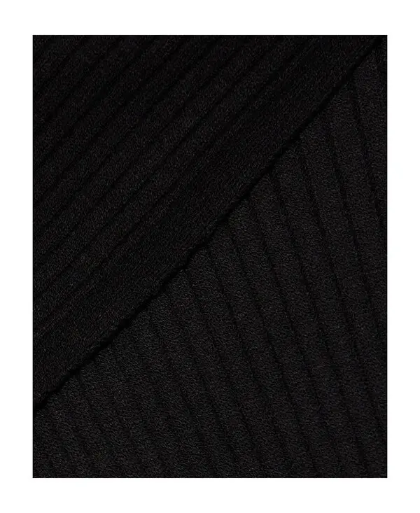 COURREGES Asymmetrical Ribbed Dress With Short Sleeves And Side Slit