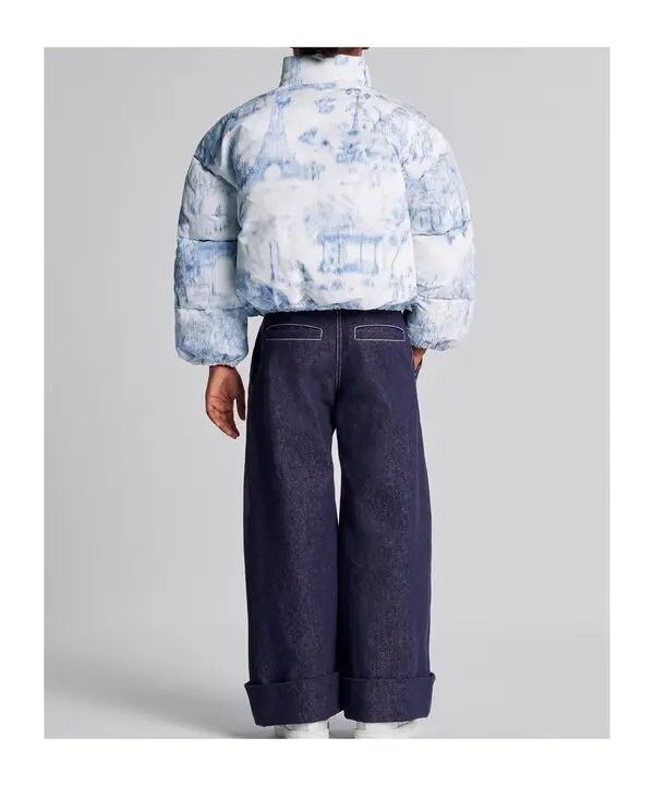 Dior Baby Button Detailed Wide Leg Jeans