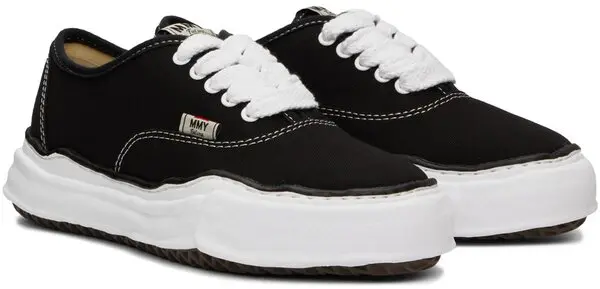 Mihara Yasuhiro Baker Lace-up Sneakers - Black
