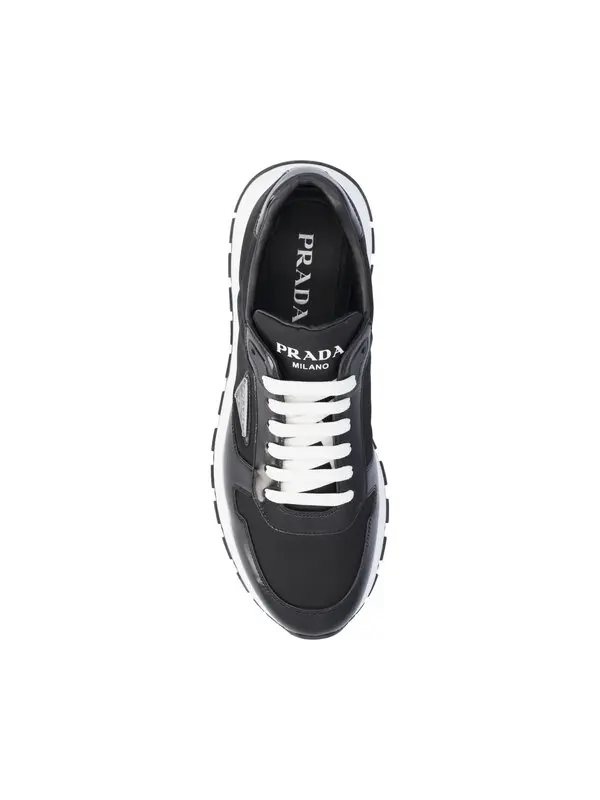 Prada Logo Plaque Low-top Sneakers