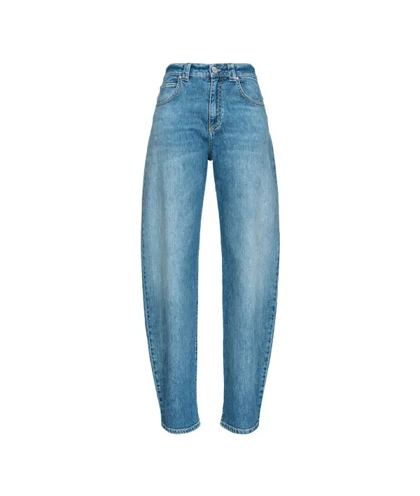 Pinko Eloise Egg Wraparound Leg Balloon Jeans - Blue