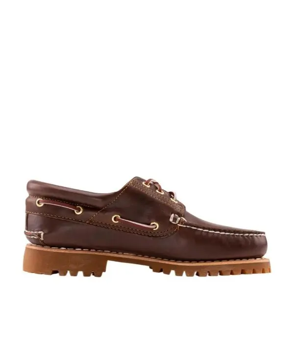 Timberland Authentics 3-eye Boat Leather Loafers - Red