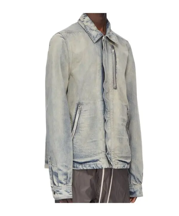 Rick Owens Zip-fastening Drawstring Jacket - Gray