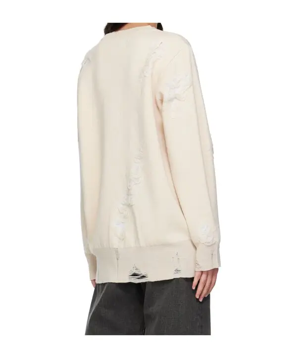 MAISON MARGIELA Distressed Crewneck Sweatshirt