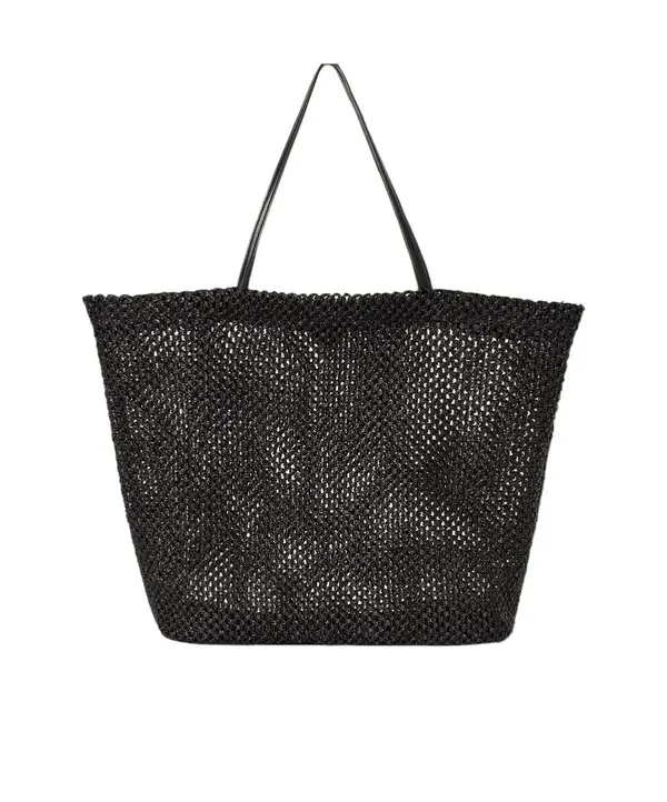 THE ROW Barn Open-weave Tote Bag - Black