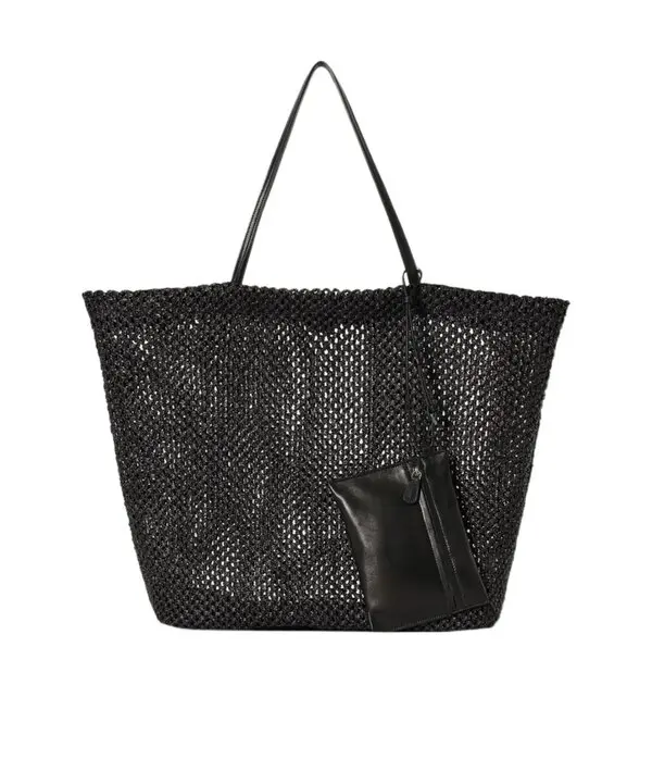 THE ROW Barn Open-weave Tote Bag - Black