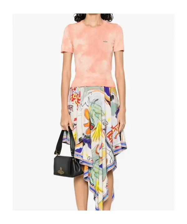 VIVIENNE WESTWOOD Orb Embroidered T-shirt - Pink