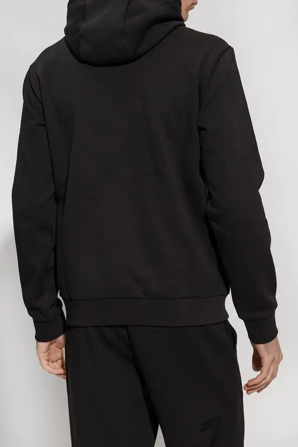 EA7 Logo-print Drawstring Hoodie