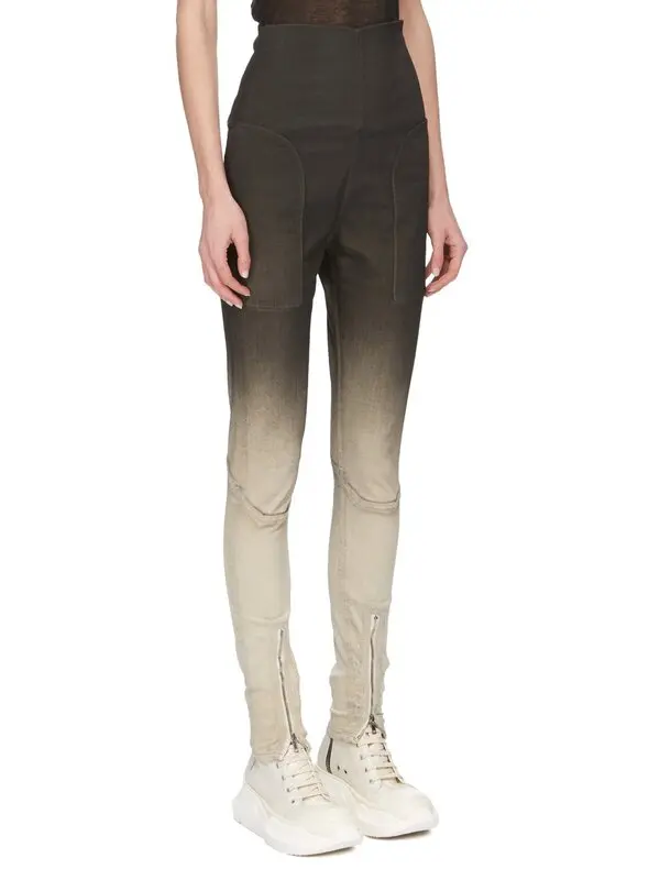 Rick Owens Gradient Zip Detail Jeans