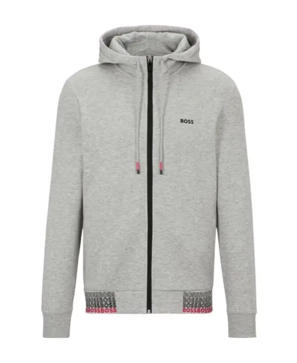 Hugo Boss Logo-embroidered Drawstring Hoodie