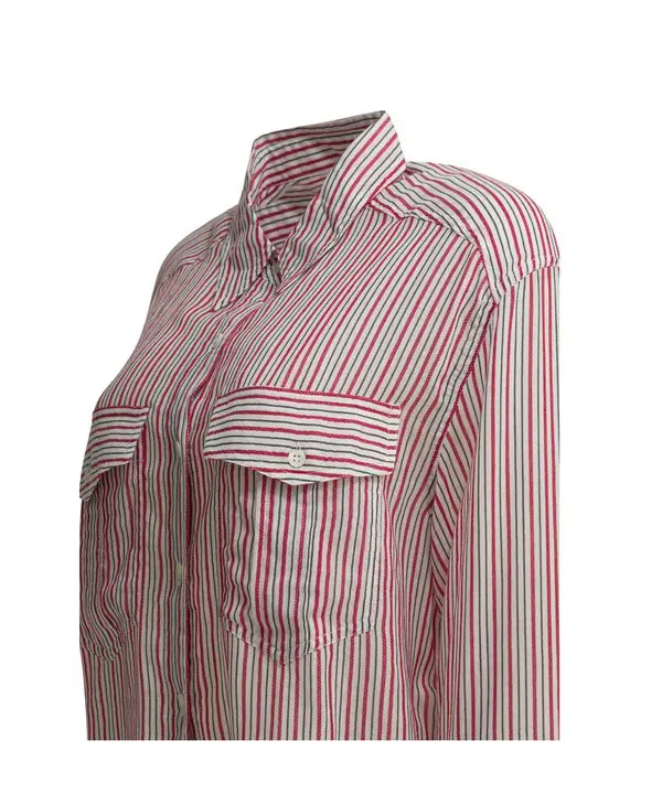 Isabel Marant Étoile Nath Striped Tie-front Shirt - Pink