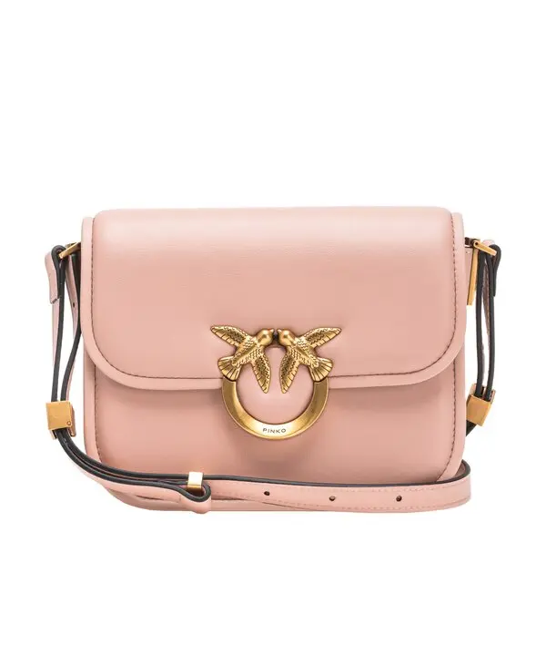 Pinko Love Birds Foldover Shoulder Bag - Pink